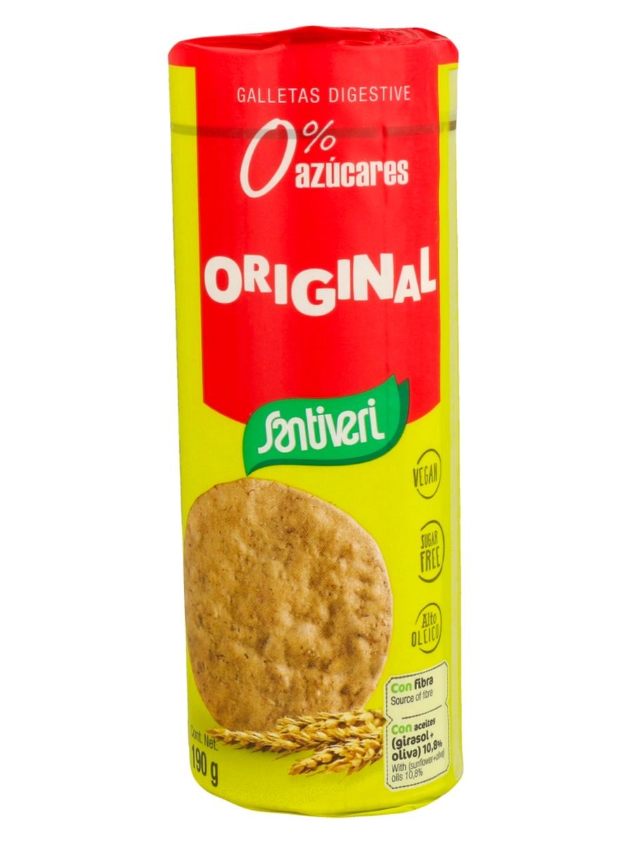 Galletas Digestive 190g Santiveri | Herbolario Navarro