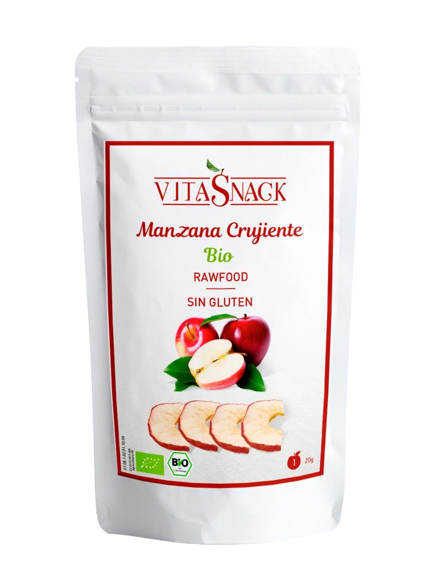 Snack de Manzana Crujiente 24g Vitasnack | Herbolario Navarro