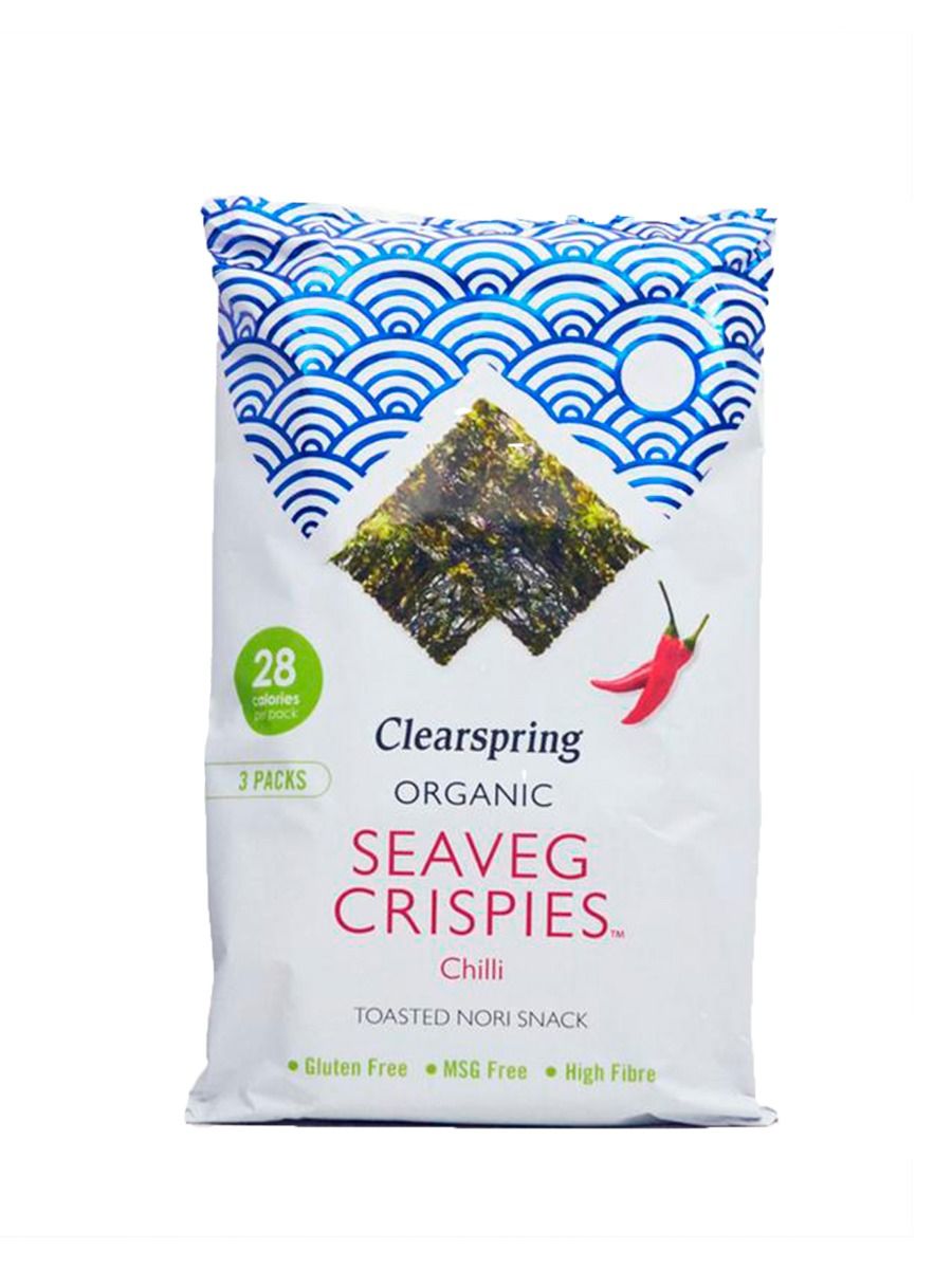 Snack de Alga Nori con Chilli Pack 3ud Clearspring | Herbolario Navarro